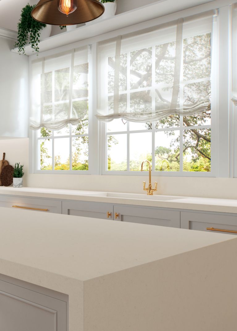 Gorgeous White And Beige Kitchen Ideas | Caesarstone